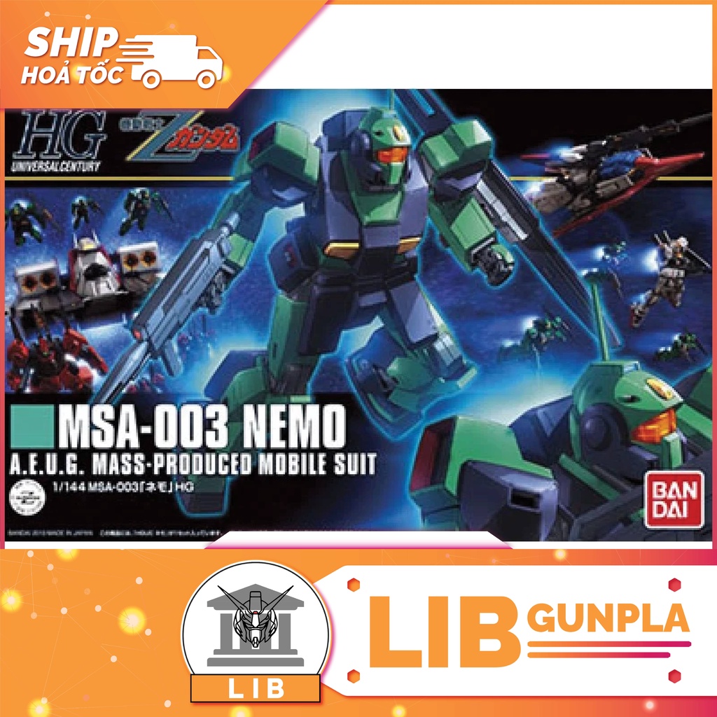 Mô hình lắp ráp Bandai Gundam HG UC 1/144 Nemo - Gundam Zeta Ver ...