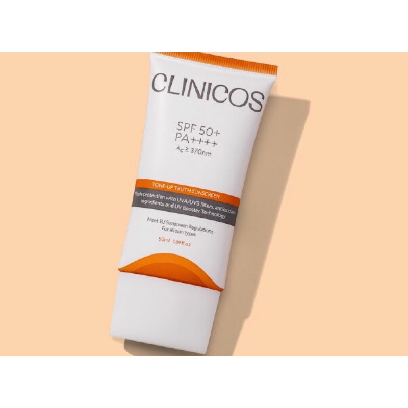KEM CHỐNG NẮNG NÂNG TÔNG TỰ NHIÊN CLINICOS TONE-UP TRUTH SUNSCREEN SPF 50 PA++++ 50ML | Shopee ...