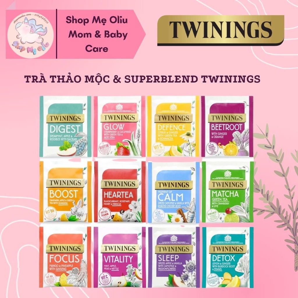 [BÁN LẺ] Trà thảo mộc Superblends Twinings Anh Quốc (đủ bill) | Shopee Việt Nam