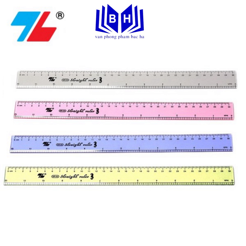 Thước thẳng Thiên Long SR-03 - Thước nhựa cứng 30cm Thiên Long | Shopee ...