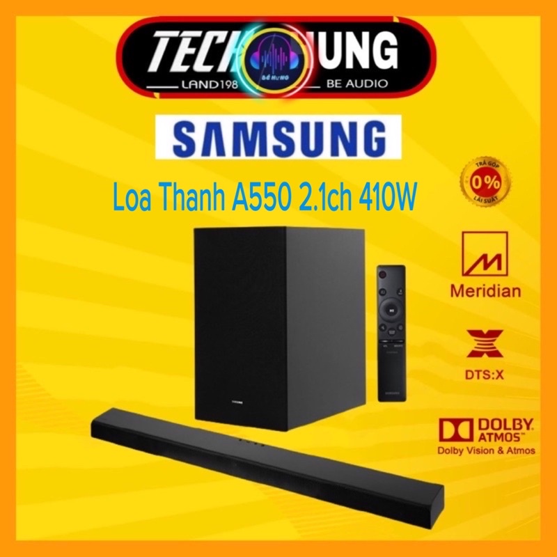 Loa thanh Soundbar Samsung HW - A550 và B550 - 2.1 kênh 410W | Shopee ...