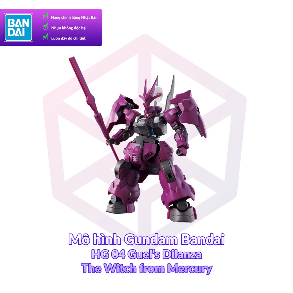 Mô hình Gundam Bandai HG 04 Guel’s Dilanza 1/144 The Witch from Mercury ...