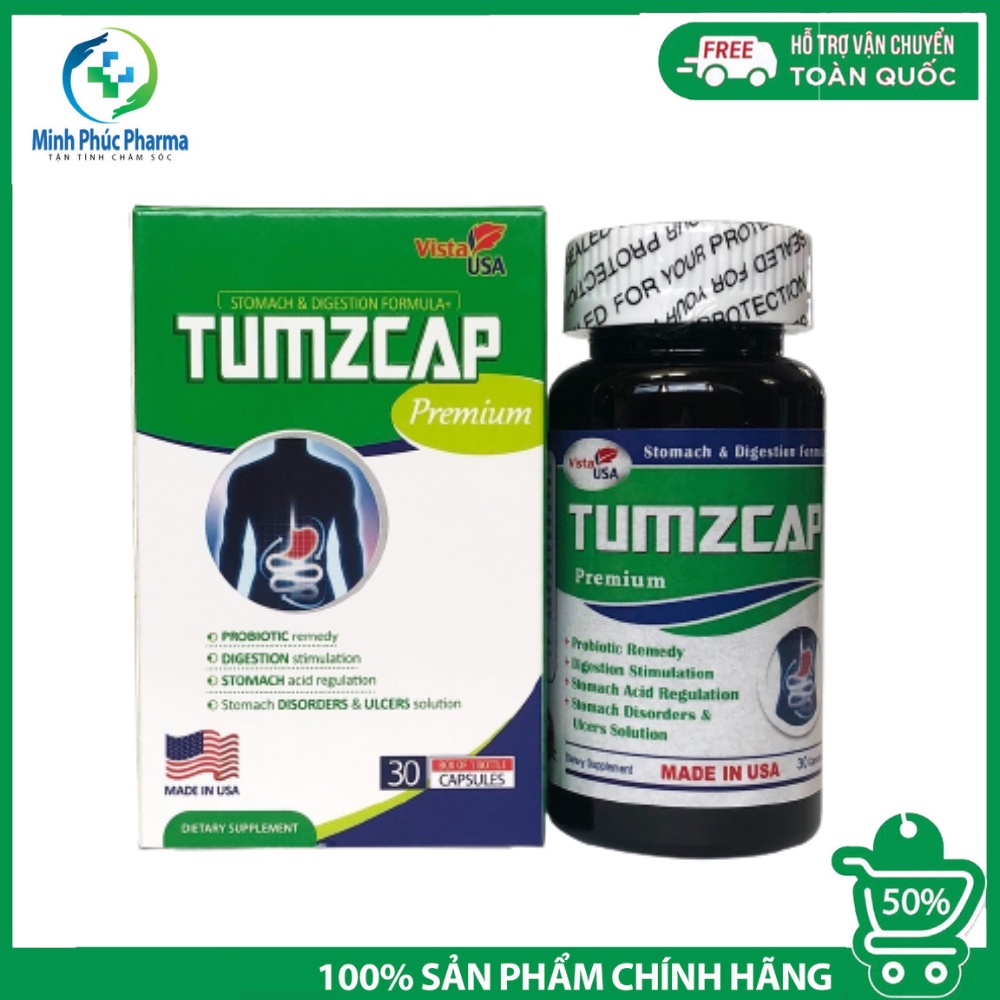 TUMZCAP - Viên Uống Cải Thiện Dạ Dày Hỗ Trợ Tiêu Hóa, Tá Tràng Hàng ...