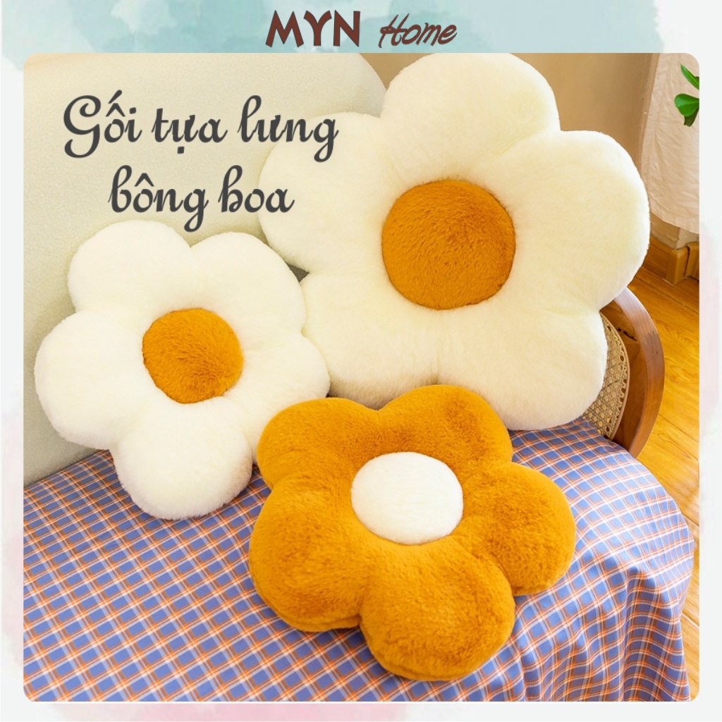Gối tựa lưng hình bông hoa, Đệm tựa lưng sofa trang trí decor nhiều ...
