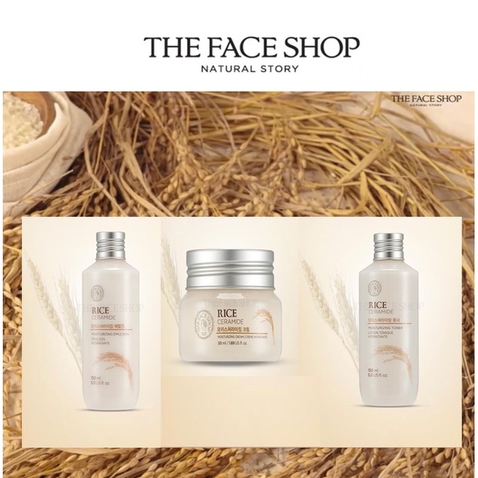 THE FACE SHOP Toner Chiết Xuất Gạo Ceramide Dưỡng Ẩm Hiệu Quả | Shopee ...