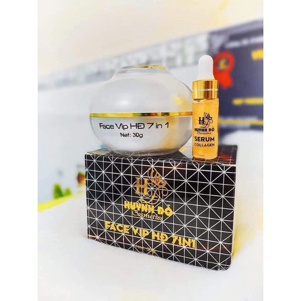 (Tặng serum mini) Face Vip HĐ 7 in 1 Huỳnh Đỗ Trắng Da Cào Mã | Shopee ...