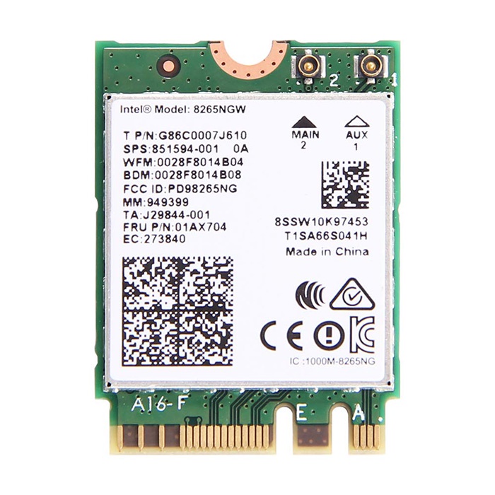 Intel 8265AC, M.2 wifi card, 1200M, thu sóng wifi hai băng tần 2.4G và ...
