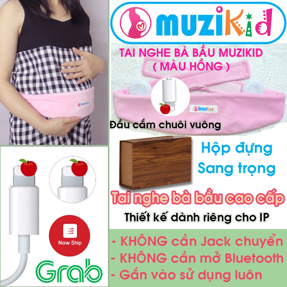 Tai nghe bà bầu thiết kế riêng cho đầu cắm i Phôn (chuôi Vuông) - Bảo ...