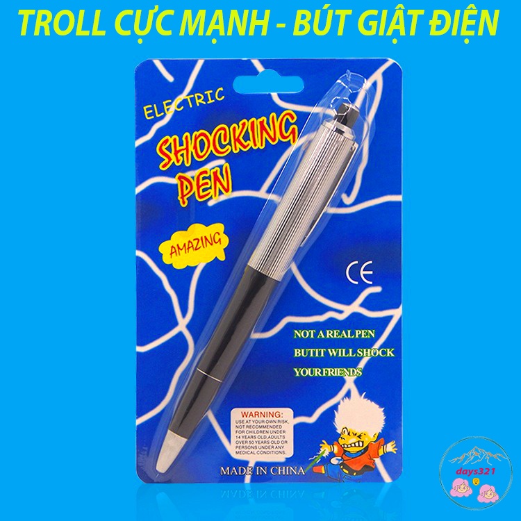 Bút Giật Điện Trêu Đùa Bạn Bè Đồ Troll Vui Nhộn Có Thể Viết Được ...