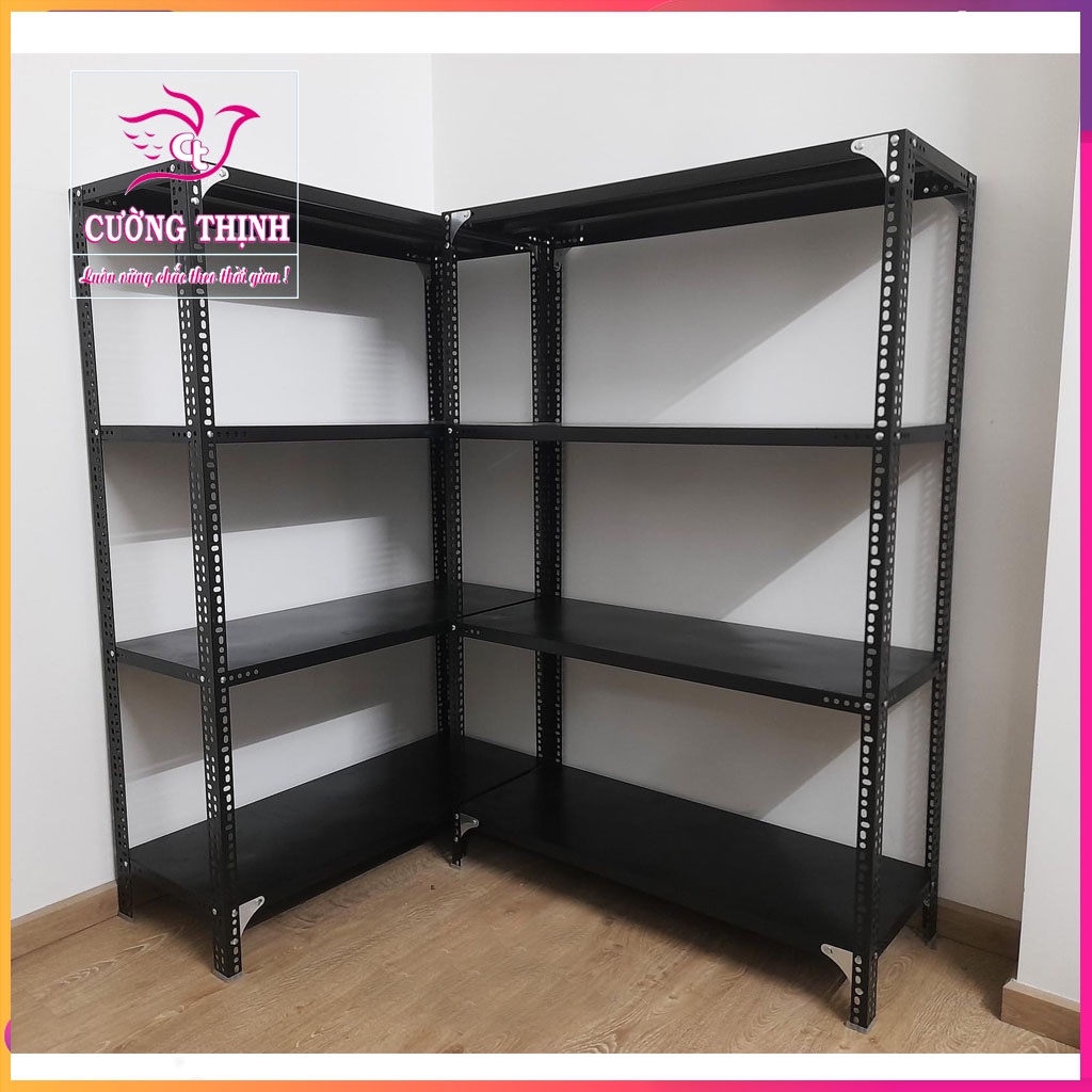 Kệ sắt v lỗ,4 tầng Cao 1m5 x dài 1m2 x rộng 30cm | Shopee Việt Nam