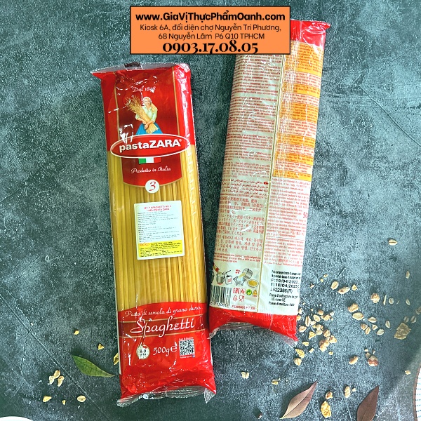 [chay/mặn]Mì ý spaghetti số 3 Pasta ZARA (gói 500gr) | Shopee Việt Nam