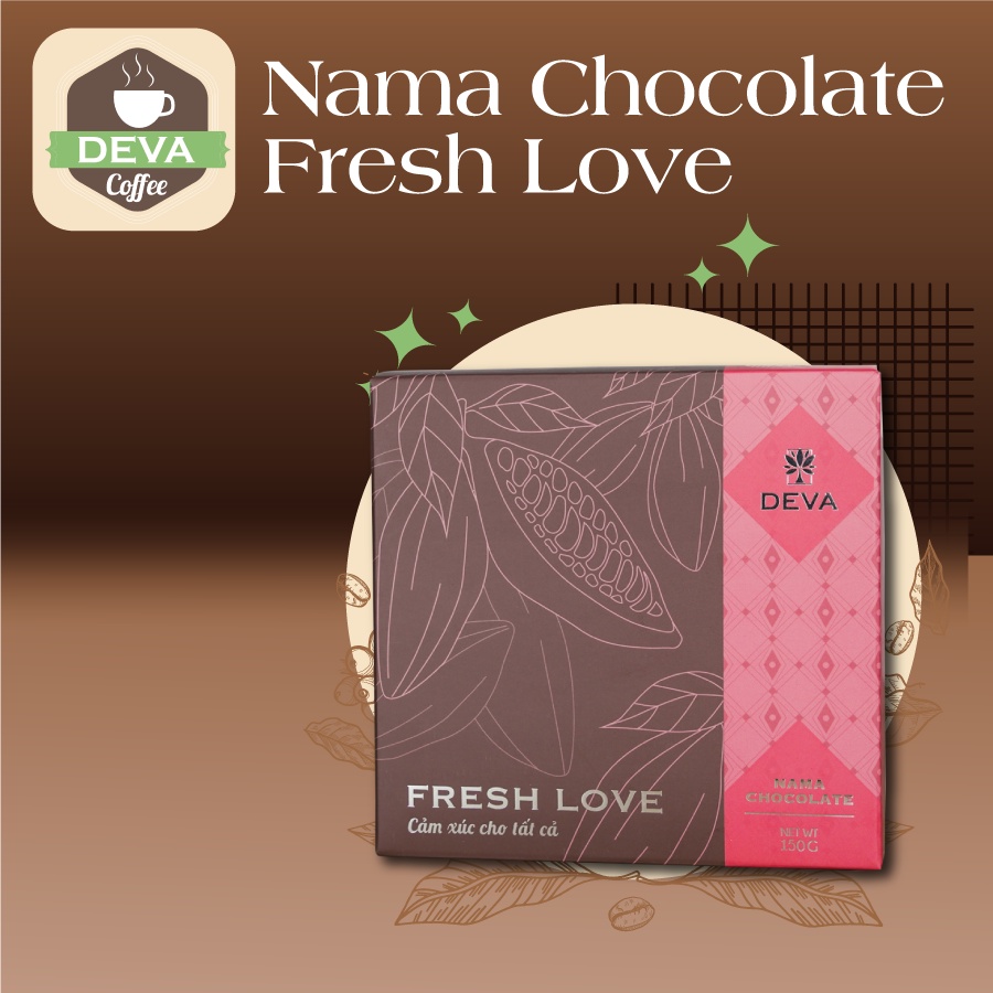 Nama Chocolate - Fresh Love. Vị Đắng đậm, dành cho người sành ăn socola( DEVA FOOD) | Shopee ...