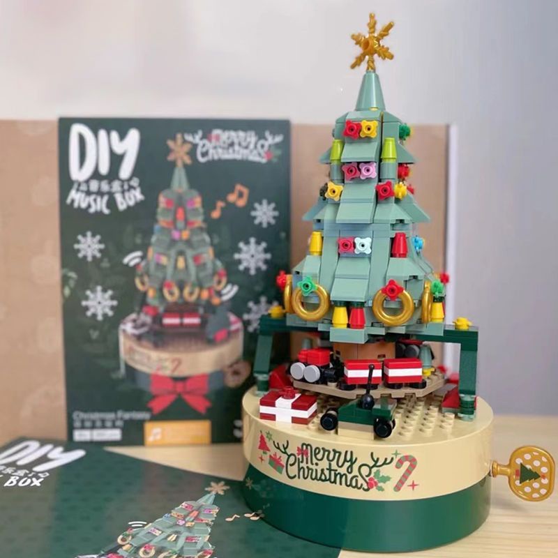đồ chơi Lắp ráp Mô hình Hộp nhạc cây thông noel Christmas tree Music ...
