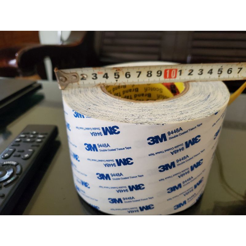 cuộn băng keo 2 mặt 3M 9448A khổ 10cm - chính hãng, siêu mỏng nhưng dính siêu hạng dù nhiệt cao ...