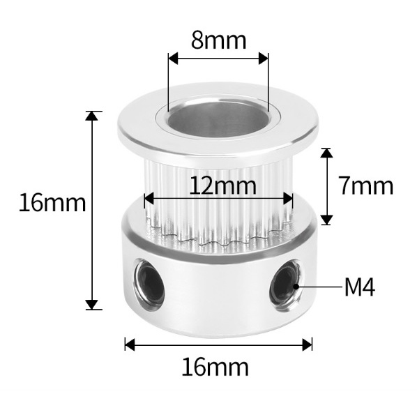 Puly GT2 các loại 16 20 30 36 40 60 răng - Lỗ 5mm và 8mm | Shopee Việt Nam