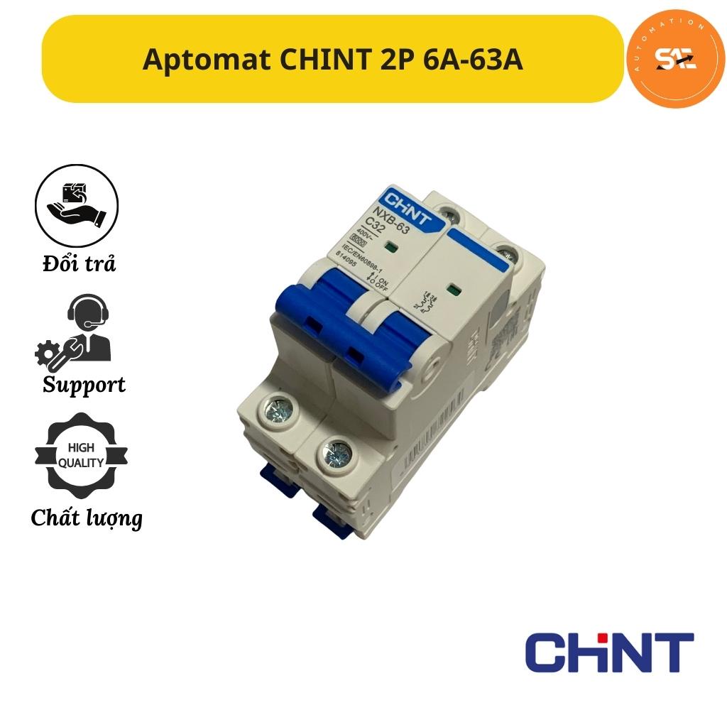 Aptomat MCB NXB-63 2 Pha 6A - 63A dòng cắt 6kA, Hãng CHINT (Hàng chính hãng xuất khẩu) | Shopee ...