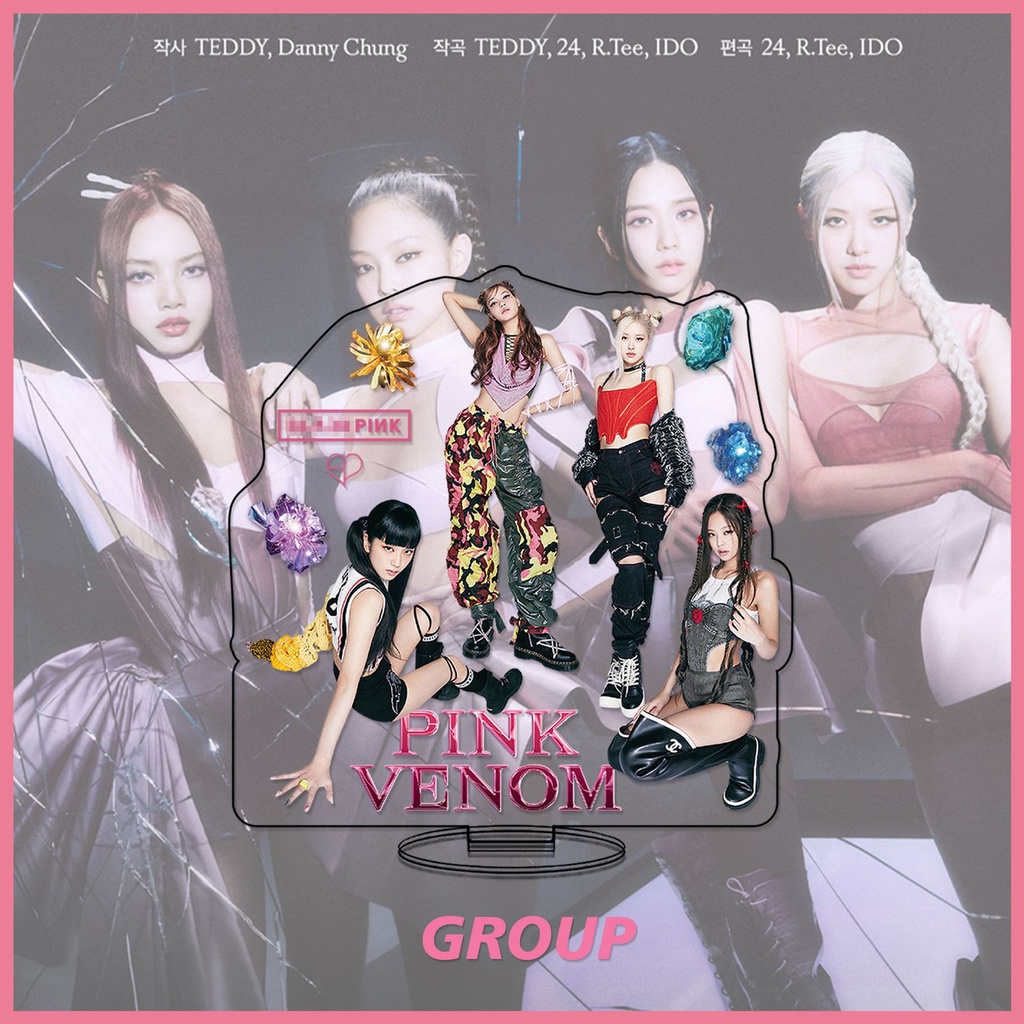 Blackpink Album Pink Venom Action Figurines Standee ROSE JISOO LISA ...