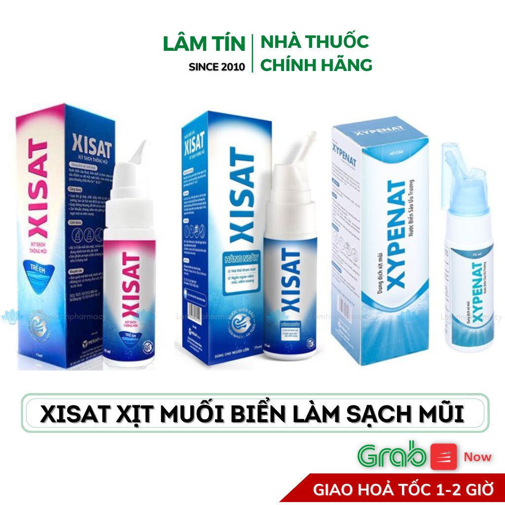 Xisat Xịt Mũi Trẻ Em Và Người Lớn, Giúp Tạo Ẩm Làm Sạch Mũi ( Hàng ...