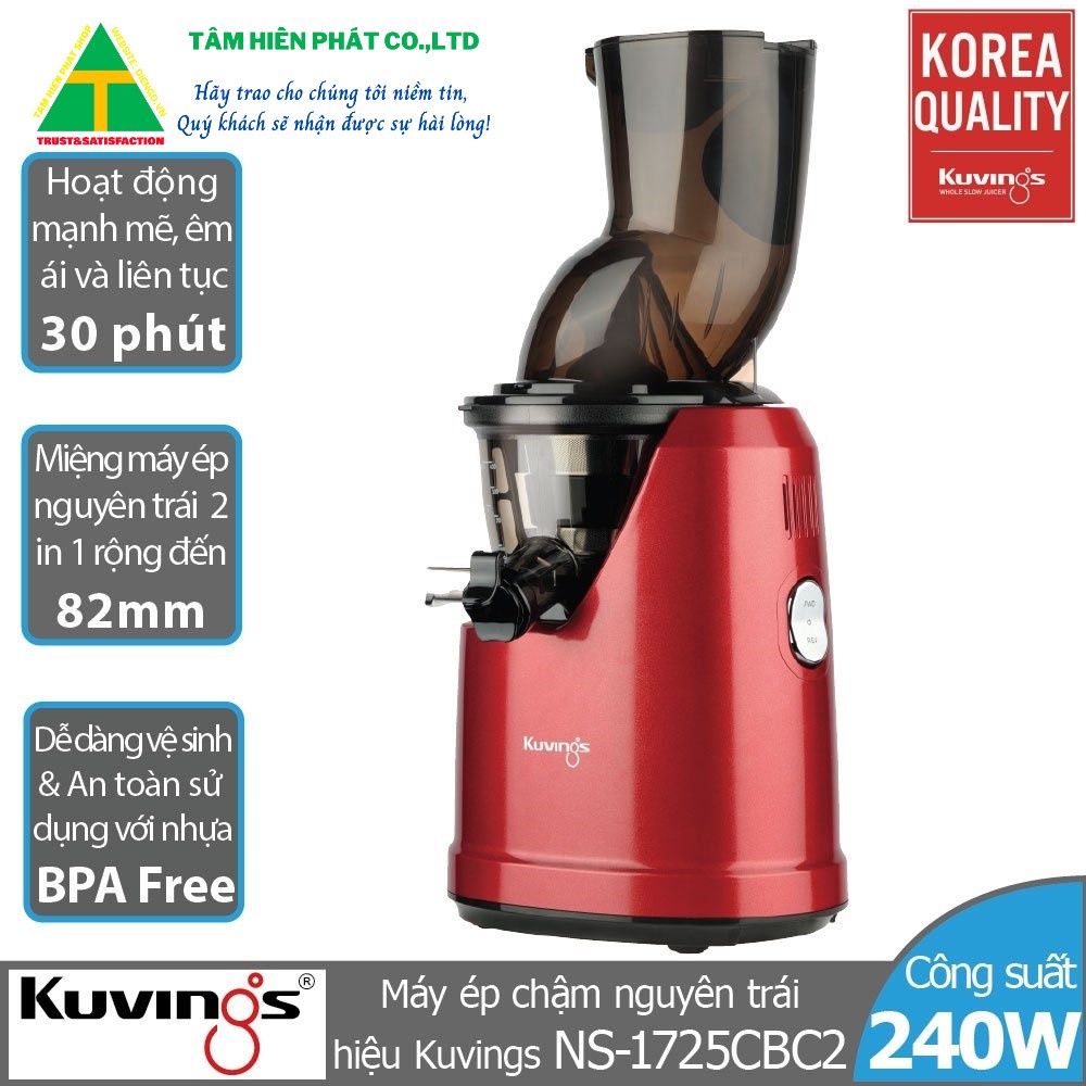Máy ép chậm Kuvings NS-1725CBC2(R) 400ml - Màu đỏ - Hàng chính hãng ...