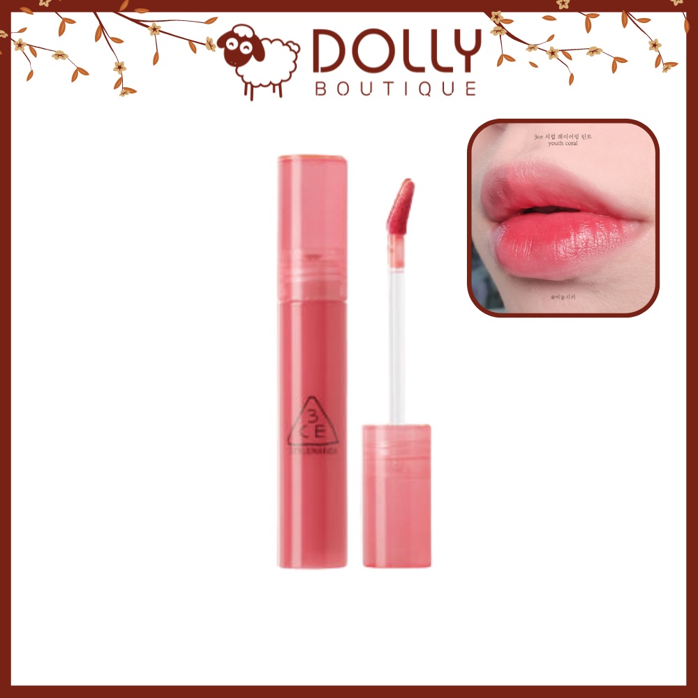 Son Tint Bóng 3CE Syrup Layering Tint -Youth coral 4.7ml | Shopee Việt Nam