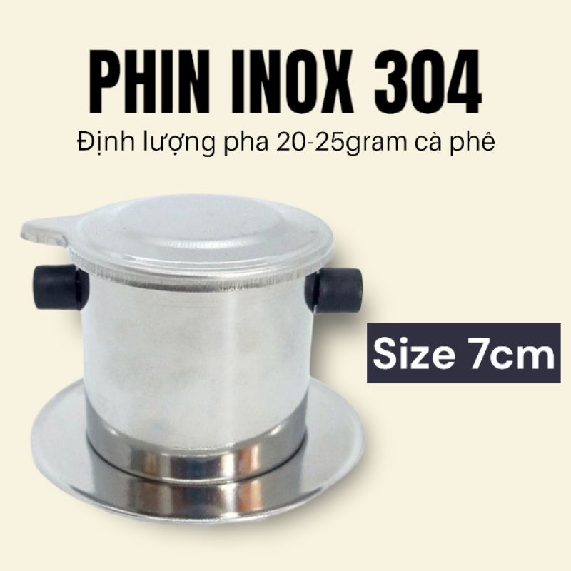 Phin cà phê INOX 304 size 7cm (Định lượng 20-25gram) - TBCAFE | Shopee ...