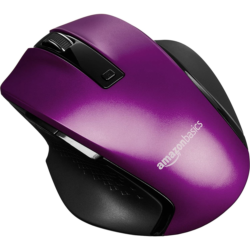 Chuột không dây Amazon Basics Compact Ergonomic Wireless PC Mouse with ...