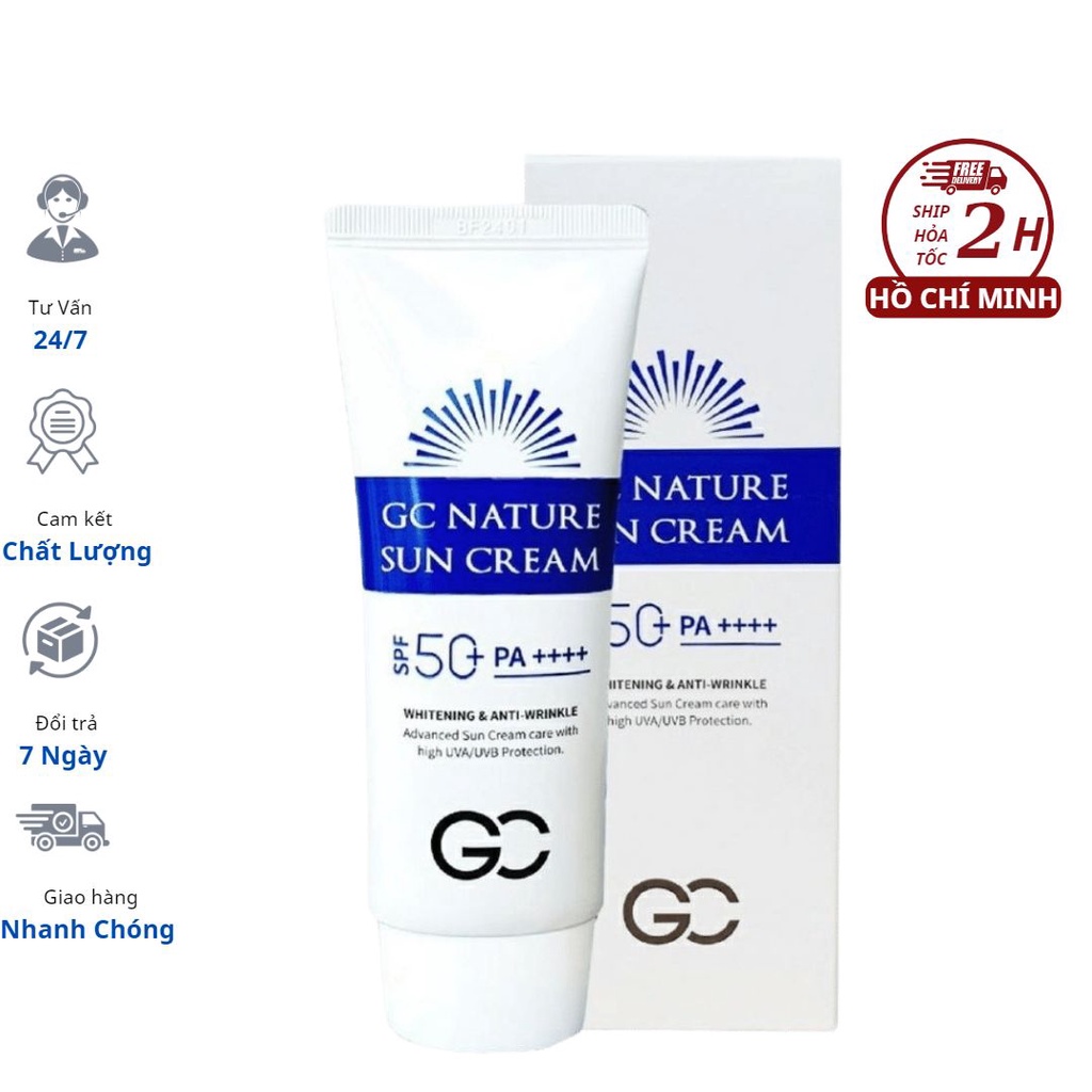 Kem Chống Nắng GC Nature Sun Cream SPF 50+ PA++++ 60ml.Kem Chống Nắng ...