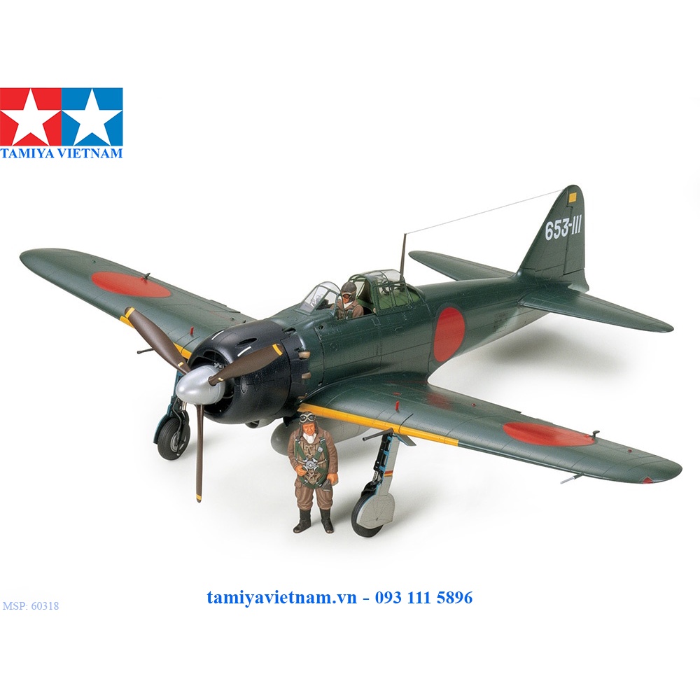 [TAMIYA] 60318 Mô hình máy bay quân sự 1/32 SCALE MITSUBISHI A6M5 ZERO ...