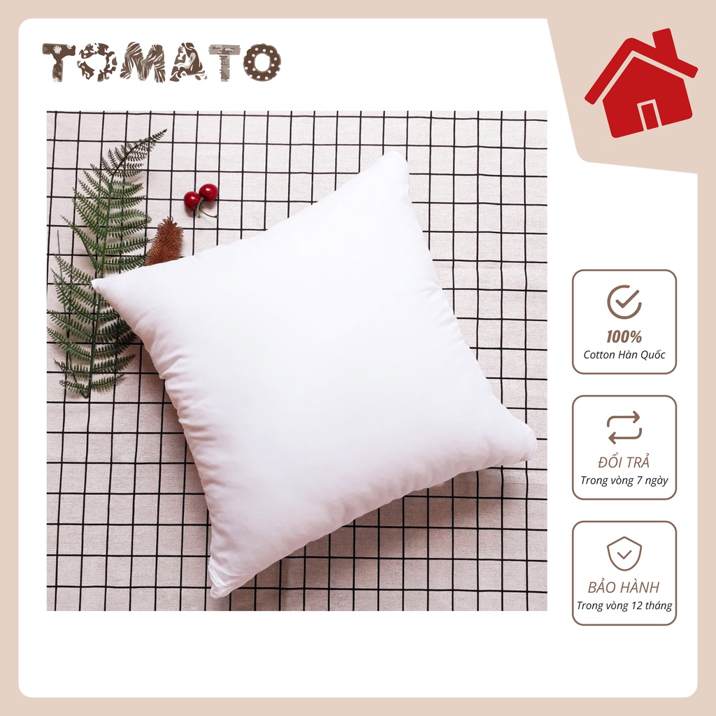 Ruột gối vuông 50x50 45x45 40x40 30x30cm tựa sofa bông mềm cotton Hàn ...
