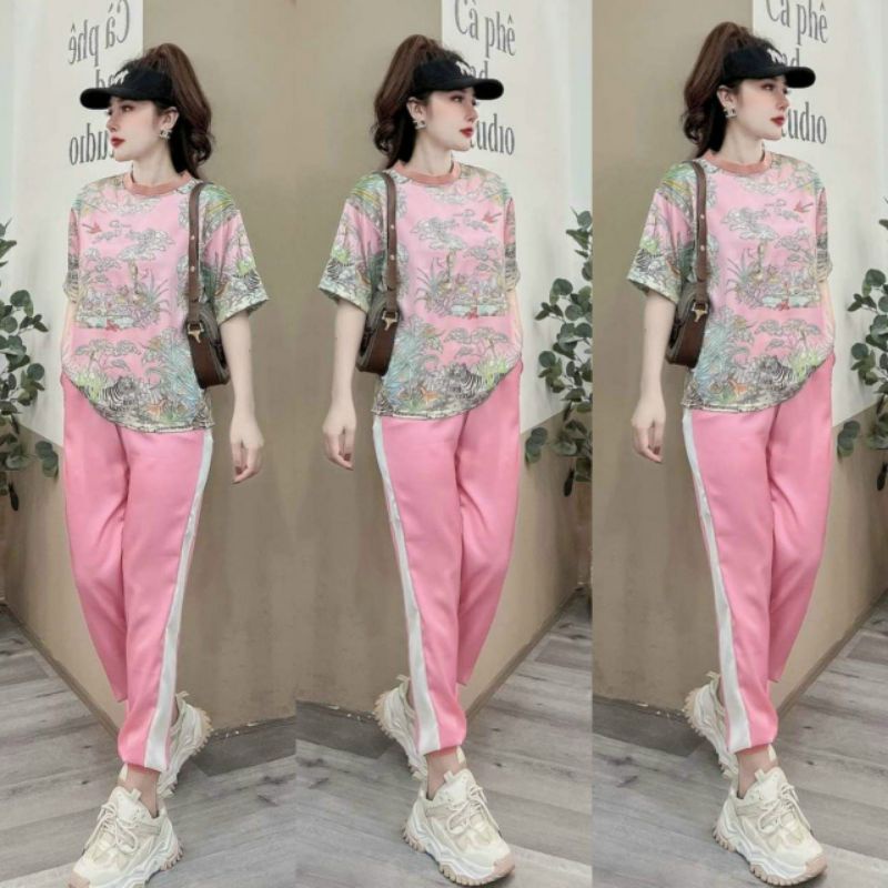 Set Bộ Đồ Form Rộng Thun Lạnh In 3D Sắc Nét MS109 | Shopee Việt Nam