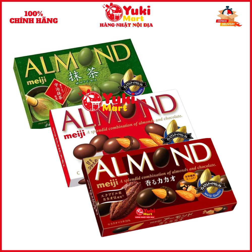 Socola bọc hạnh nhân Meiji Almond Nhật Bản 88gr | Shopee Việt Nam