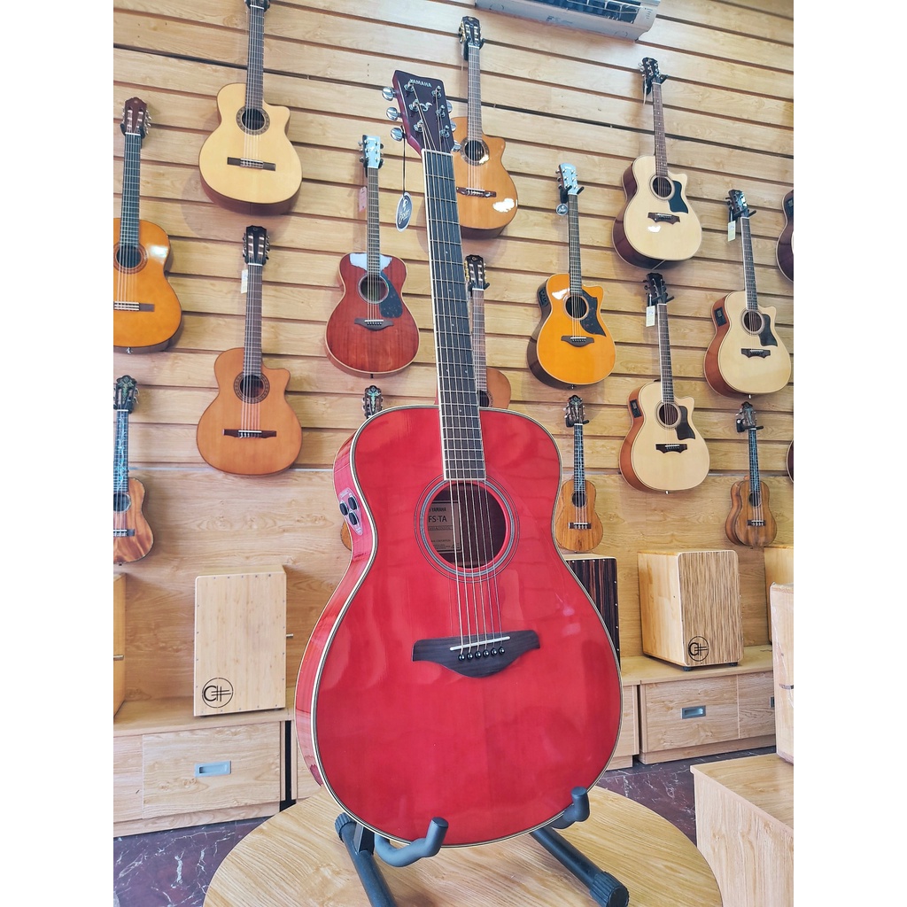 Đàn Guitar Yamaha FS-TA TransAcoustic Concert Ruby Red | Shopee Việt Nam