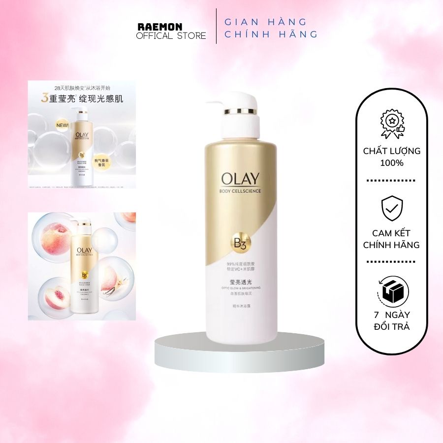 (HOT) Sữa tắm Olay trắng da bật tone OLAY B3+vitamin C | Shopee Việt Nam