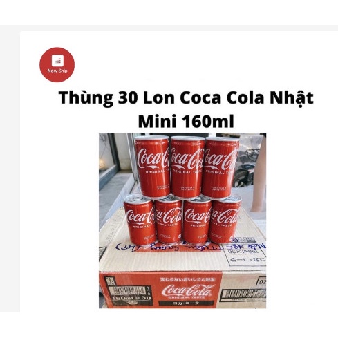 Thùng 30 lon Coca Mini nội địa Nhật 160ml | Coca nhí, Coca cola mini uống là nghiền | Shopee ...