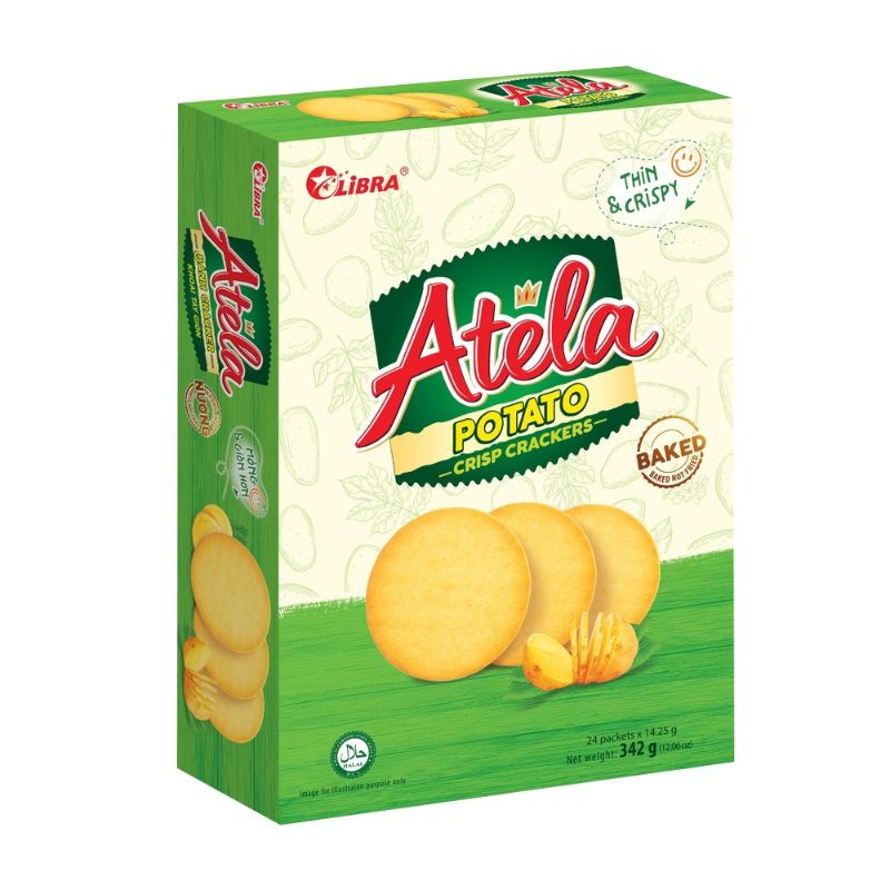 Bánh Atela Cracker khoai tây giòn 342g | Shopee Việt Nam