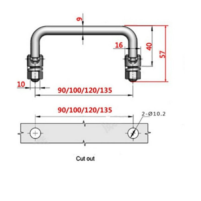 Tay nắm cửa LS506 phi 9- Tay nắm inox PL004 phi 9- Tay nắm tủ | Shopee ...