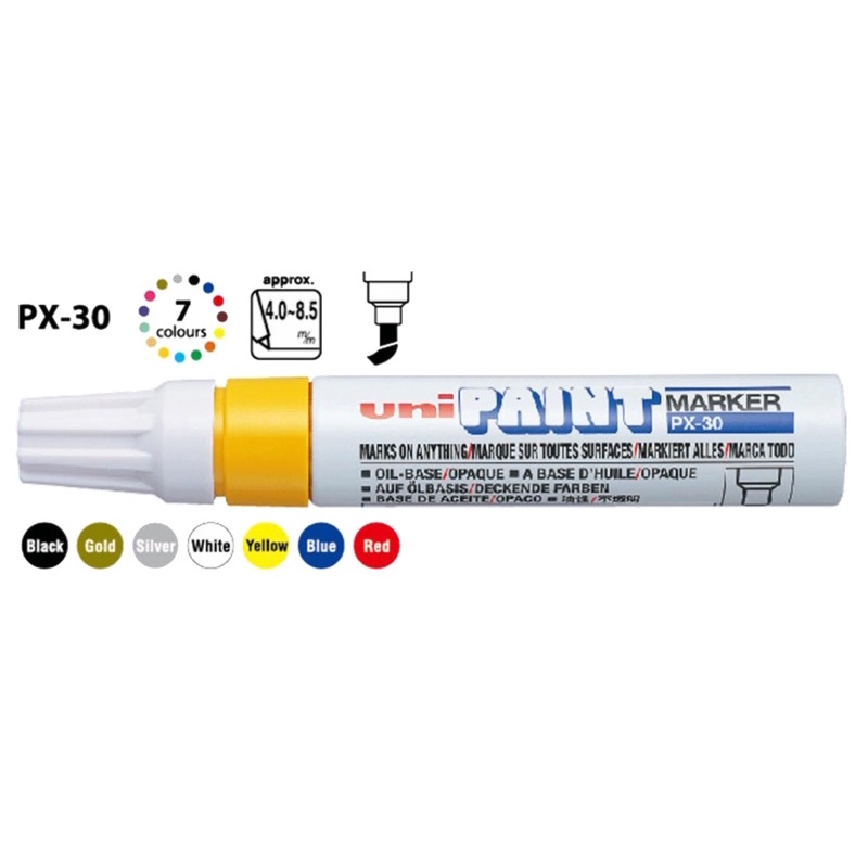 BÚT SƠN UNI PAINT MARKER PX30 NÉT 4.0-8.5MM | Shopee Việt Nam