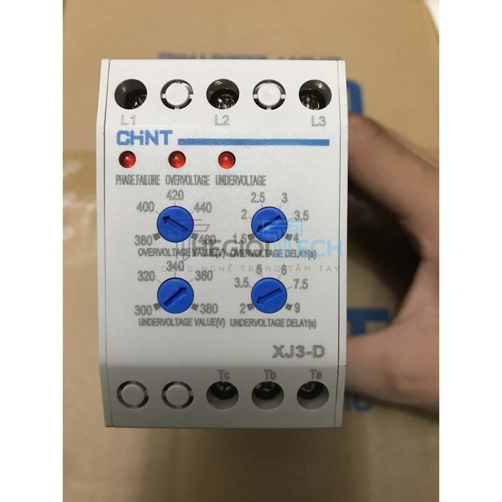 (Chint) Rơ le bảo vệ XJ3-D bảo vệ nhiều chức năng cao áp ,thấp áp ,bảo vệ mất pha , ngược pha 3p ...