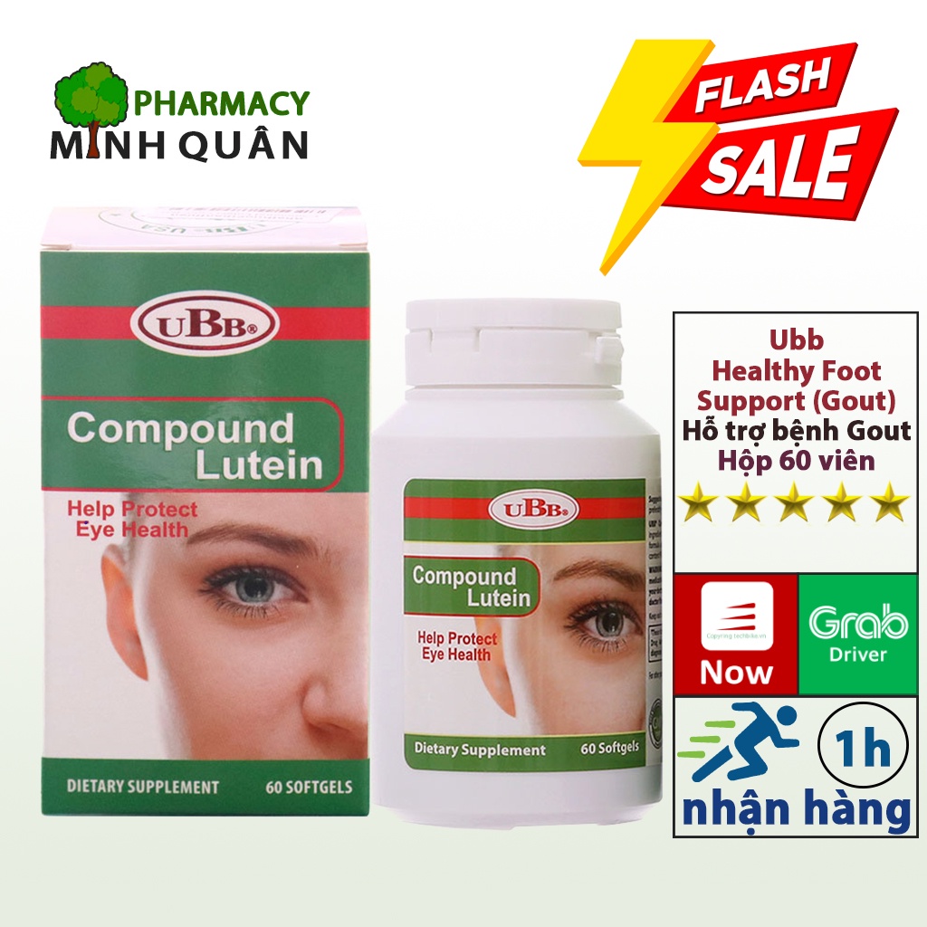 Viên bổ mắt Compound Lutein UBB - Hỗ trợ điều hỗ trợ thoái hóa điểm ...