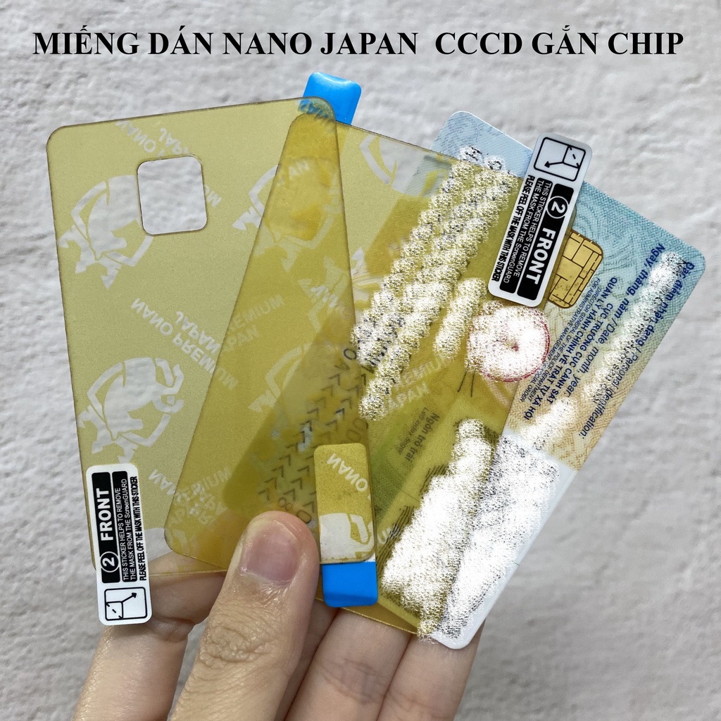 Miếng Dán Nano JAPAN Bảo Vệ CCCD, GPLX Gắn Chip Chống Xước, Vân Tay [ TI STORE ] | Shopee Việt Nam