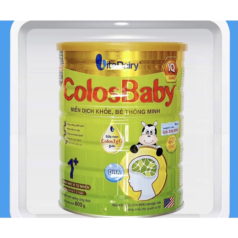 [Có tích điểm] COMBO 2 lon Colosbaby IQ Gold 1+ lon 800gr ( Date mới nhất -HSD siêu xa) | Shopee ...