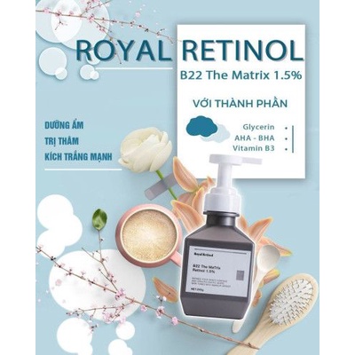 Kem Kích Trắng Body Royal Retinol 1,5% 200g Giúp Bật Tông Da Ngăn Lão Hóa Chống Thâm Điều Chỉnh ...