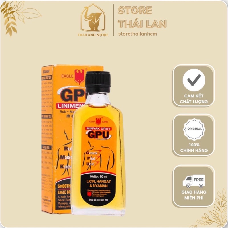 [BAO BÌ LỖI] Dầu Xoa Bóp MinYak Urut GPU Liniment Oil | Shopee Việt Nam