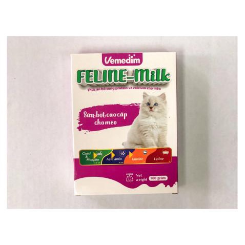 SỮA BỘT CAO CẤP CHO MÈO - FELINE-MILK - VEMEDIM 100G | Shopee Việt Nam