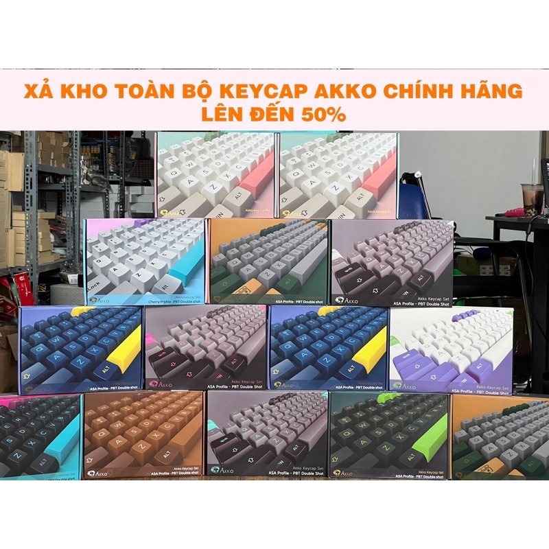Bộ Nút Cho Bàn Phím AKKO London/Wave/Macaw/9009/Neon/Losangeles/Matcha ...