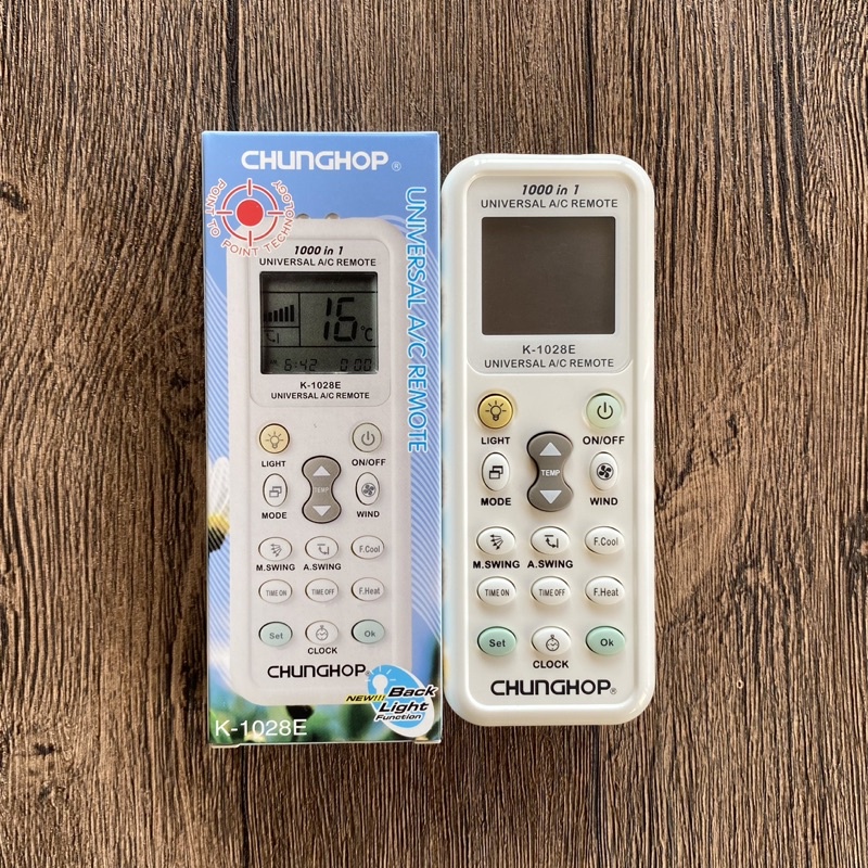 REMOTE ĐA NĂNG cho máy lạnh CHUNGHOP, remote máy lạnh đa năng có thể sử ...