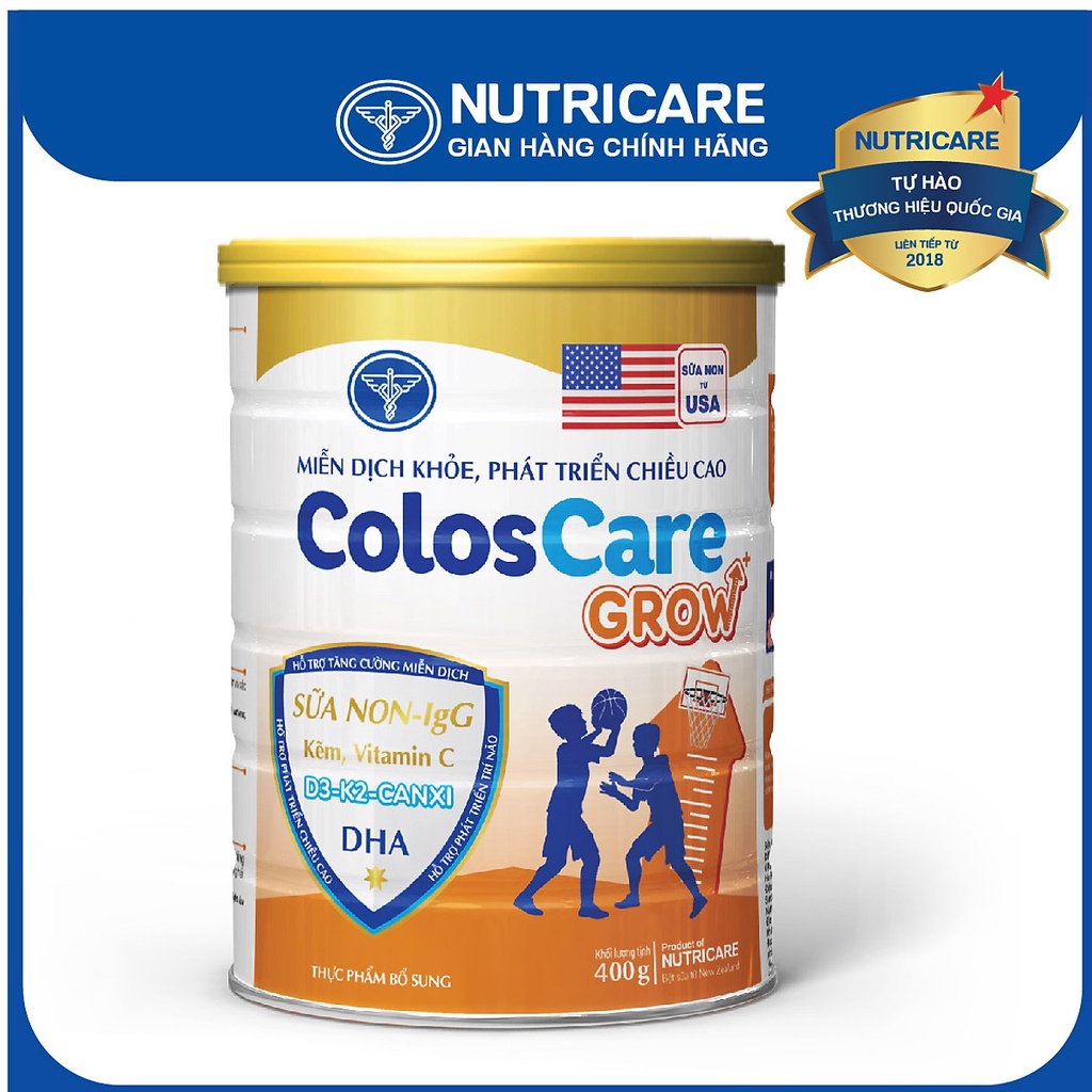 Sữa bột Nutricare Coloscare GROW+ phát triển chiều cao tăng miễn dịch ...