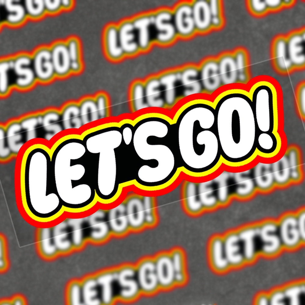 Let's Go Motorcycle Body Reflective Sticker Không thấm nước ô tô Gương ...