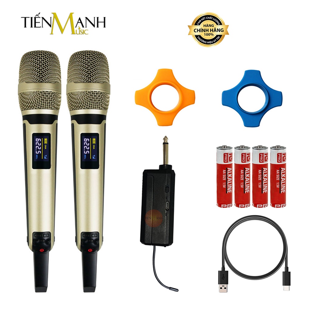 [Không Dây] Bộ 2 Micro Wireless Pin Sạc Dr Mic S9000 - Mic Cầm Tay ...