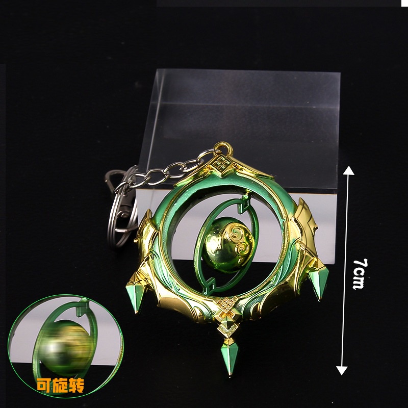 Mô hình móc khóa vũ khí genshin impact cung + pháp khí+ mặt nạ ( sấm ...